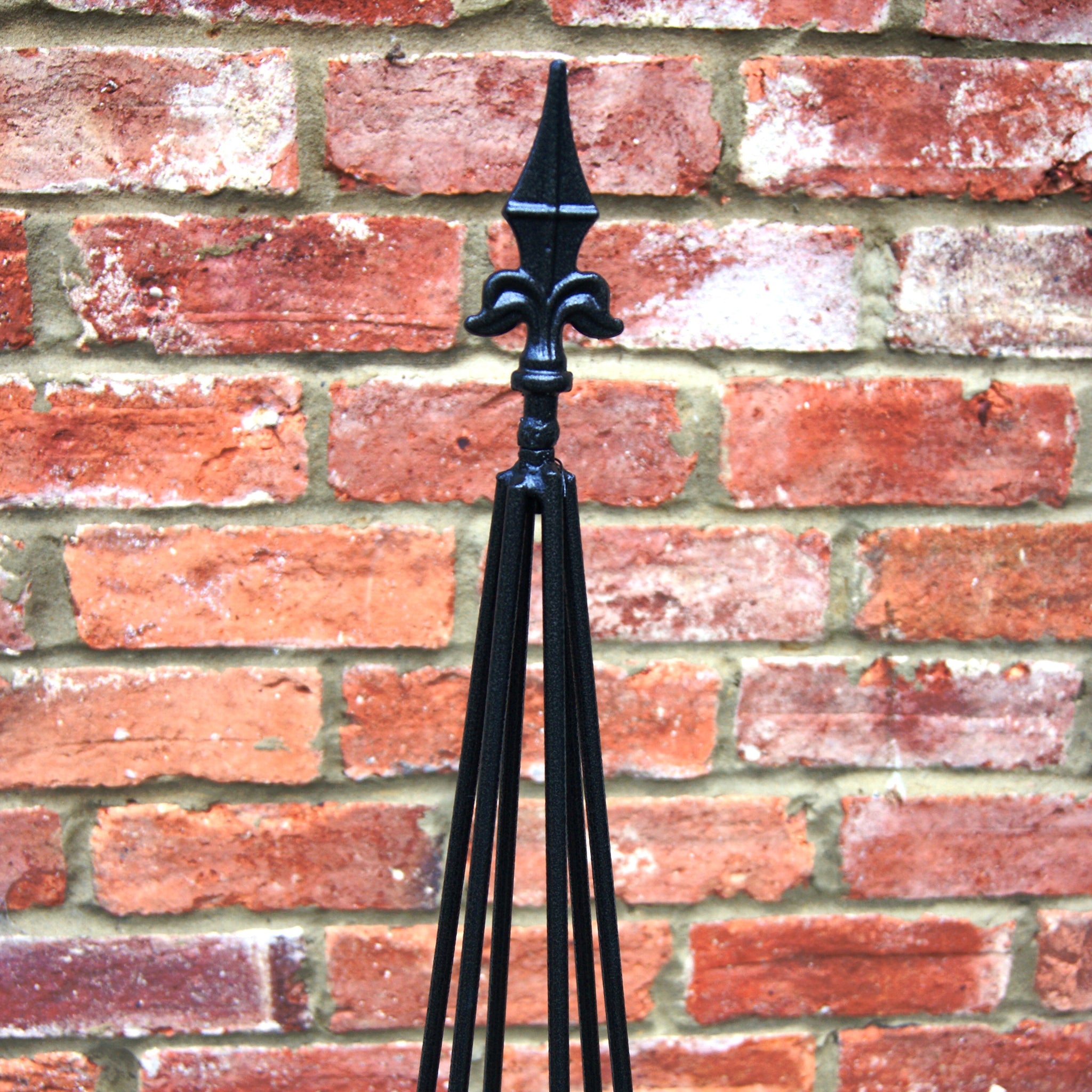 Black Steel Garden Obelisk Spike Finial Topper – The Orchard Home and Gifts